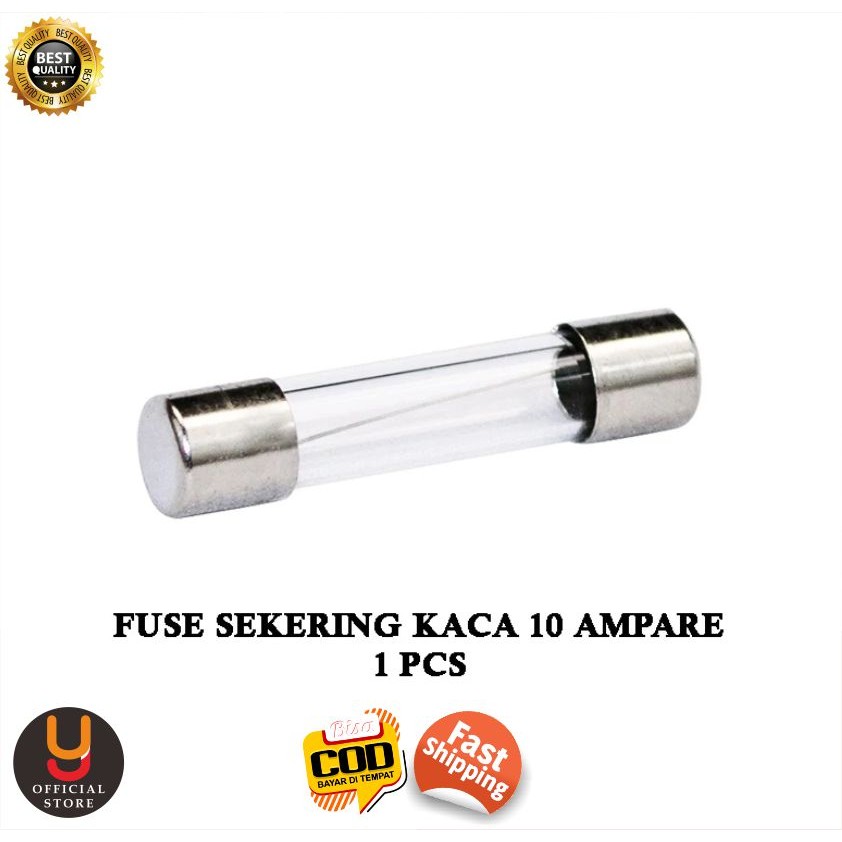 Jual Fuse Sekring Tabung Kaca Sekering Tube Rumah Mobil Motor 10 A 10 ...