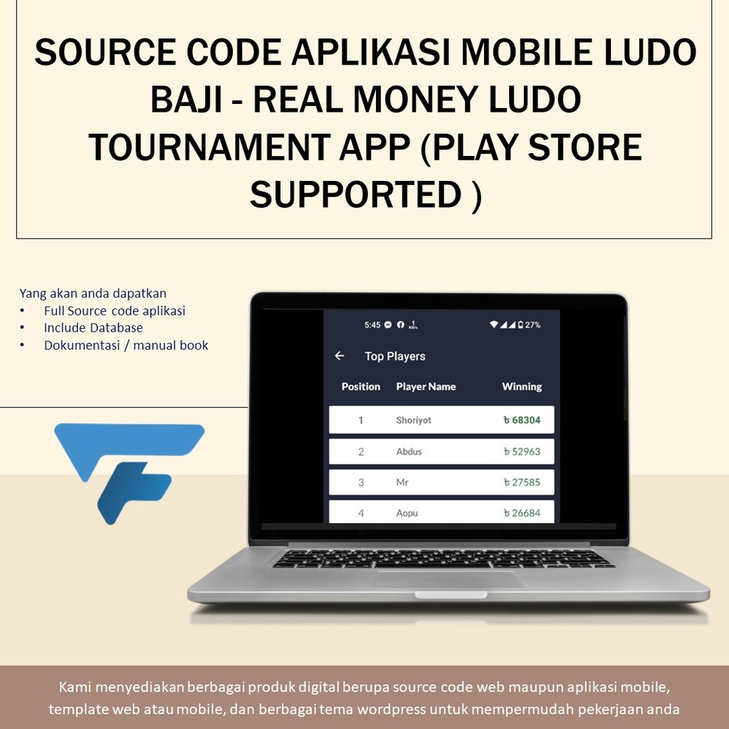 Jual SOURCE CODE APLIKASI MOBILE LUDO BAJI - REAL MONEY LUDO TOURNAMENT APP (PLAY STORE ...