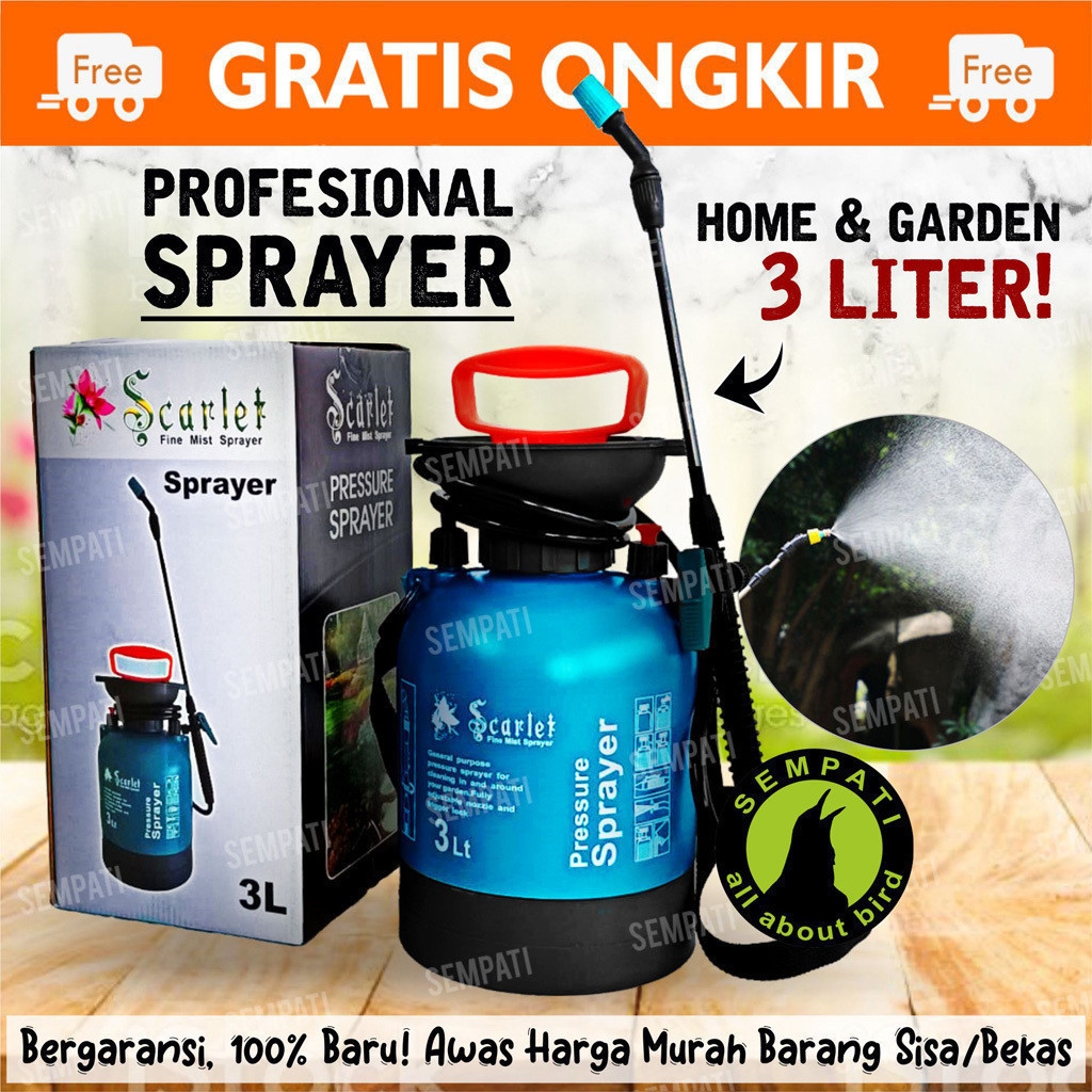 Jual SEMPATI Tangki Sprayer Scarlet 3 Liter Alat Semprot Pressure Spray ...