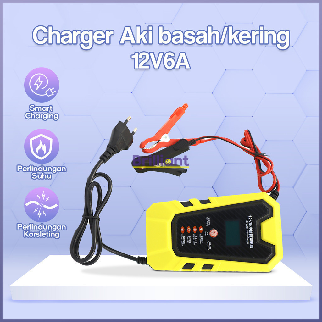 Jual [TERBARU!!!] Charger Aki 6A 12V Mobil Carger Aki Mobil Casan Aki ...