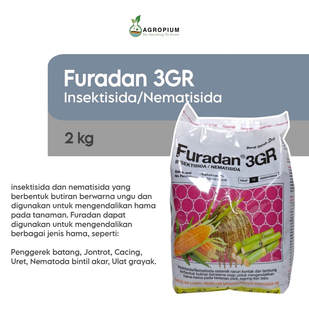 Jual Insektisida FURADAN 3 GR 2 Kg Pengendali Hama Tanaman | Shopee ...