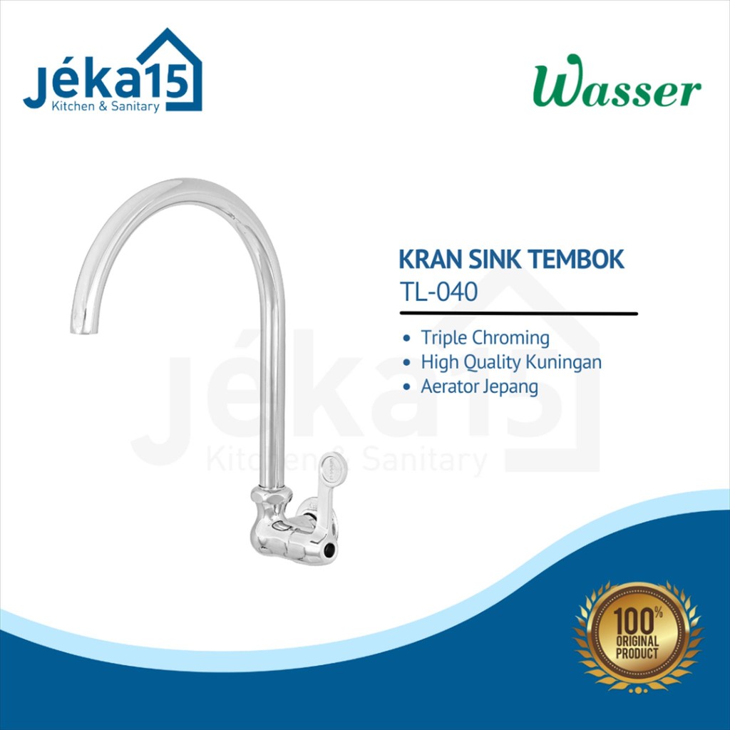 Jual WASSER TL-040 KRAN SINK TEMBOK | Shopee Indonesia