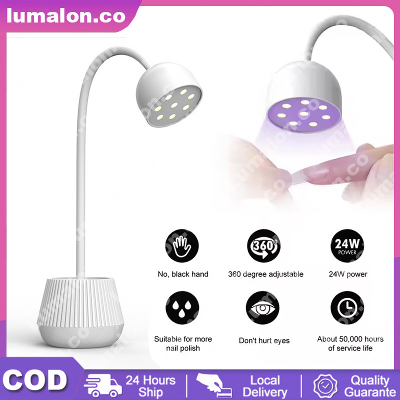 Jual Lumalon.co Lampu Kuku UV Led 24W Tanpa Kabel Yang Dapat Diisi Ulang Tanpa Kabel Mini ...