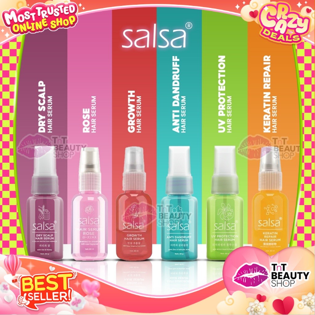 Jual SALSA Health Hair Serum Vitamin Rambut Spray Perawatan Rambut ...