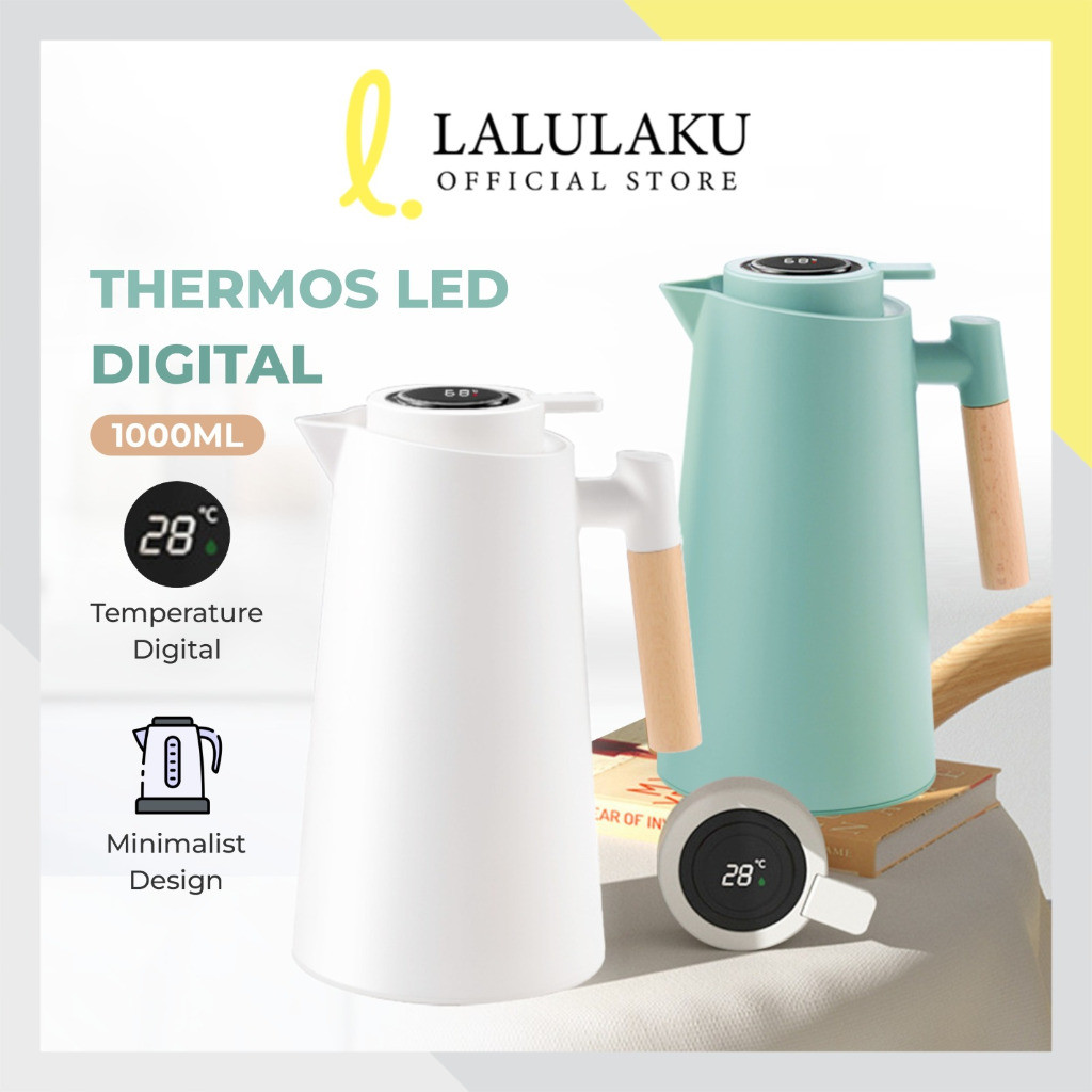 Jual Thermos Vacuum Flask LED Digital Termos Air Panas Dingin 1000 ml ...