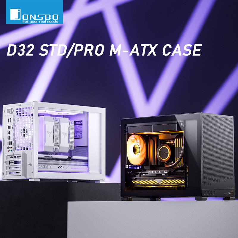 Jual Jonsbo D32 STD/PRO Black MATX Desktop Small Case Support ATX/SFX ...