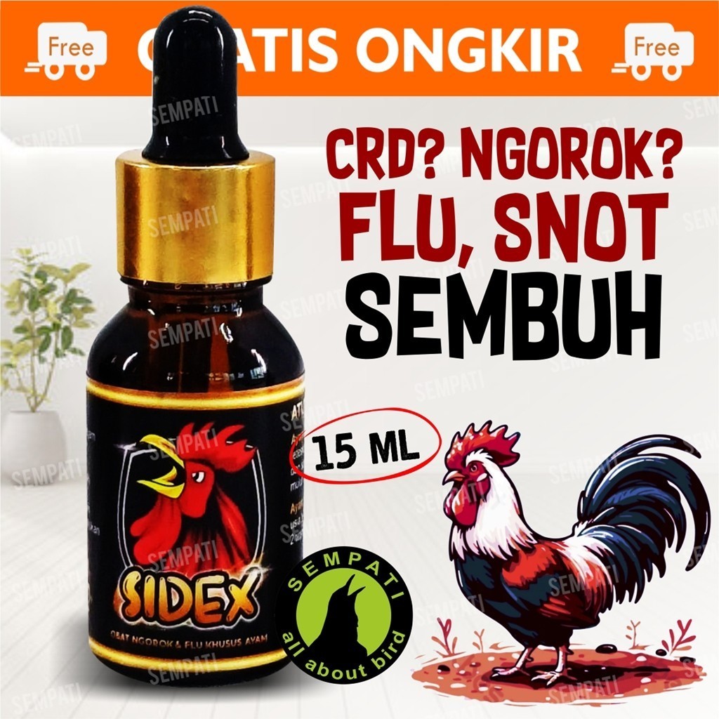 Jual SEMPATI Sidex Sideks Obat Ayam Ngorok CRD Snot Pilek Flu Radang ...