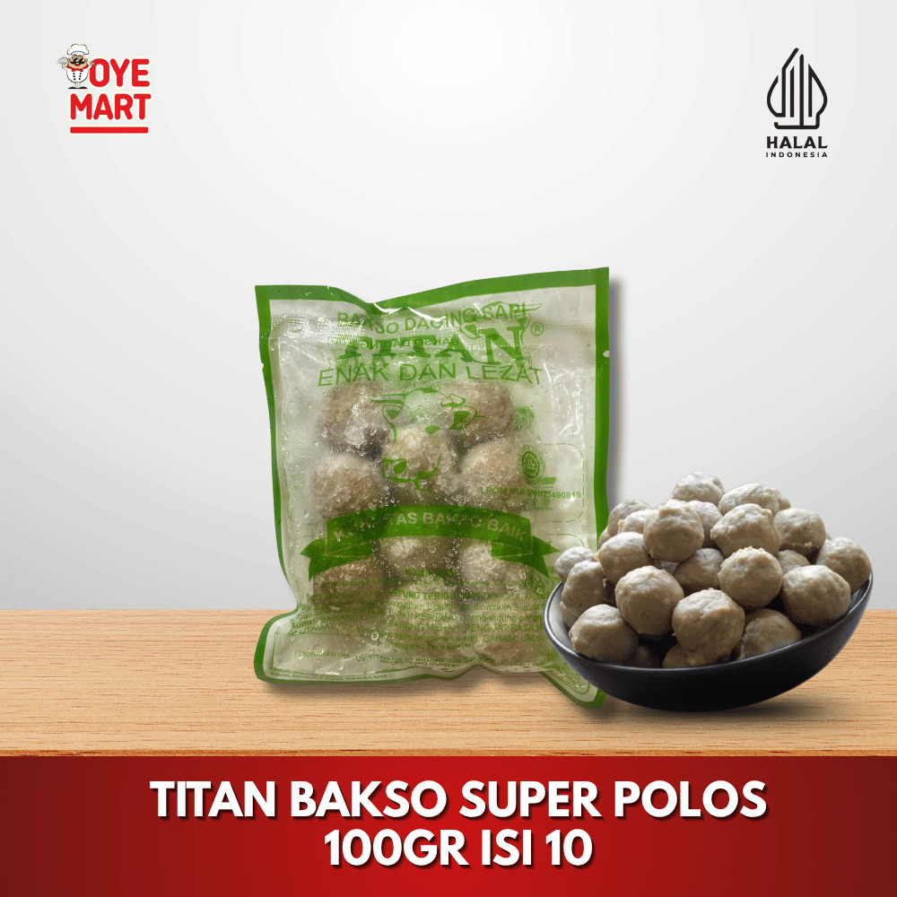 Jual TITAN BAKSO MINI SUPER POLOS 100GR ISI 10 / BAKSO DAGING SAPI ...