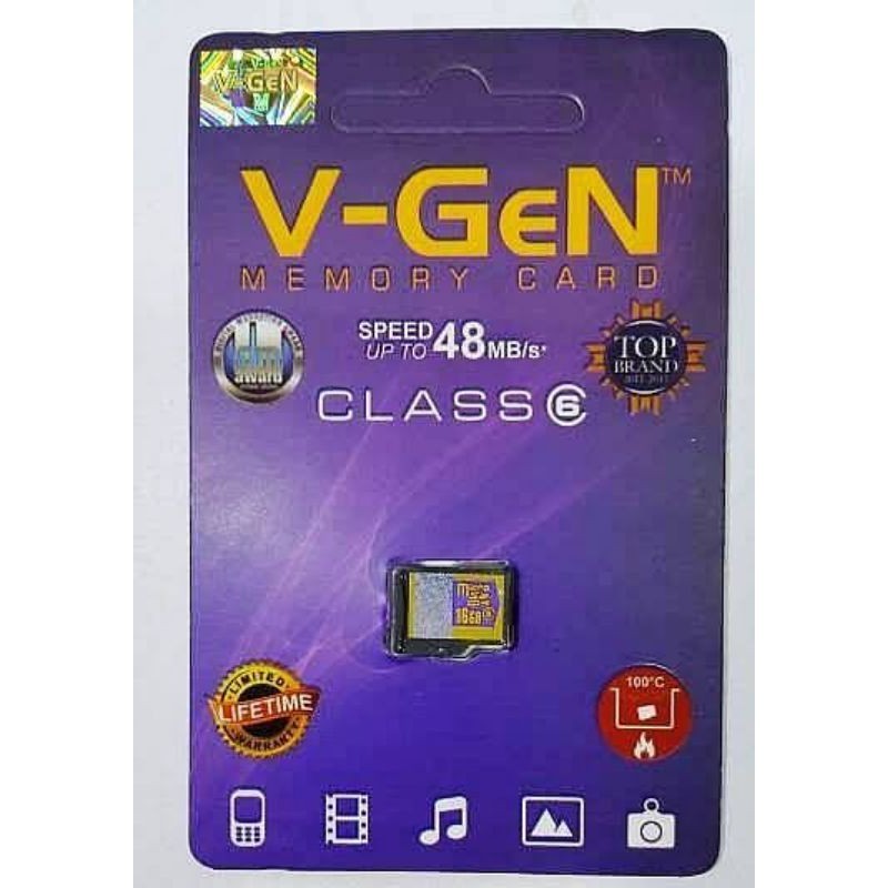 Jual Memory Card Vgen 2GB 4GB 8GB 16GB 32 GB Original Class 6 SD Card ...