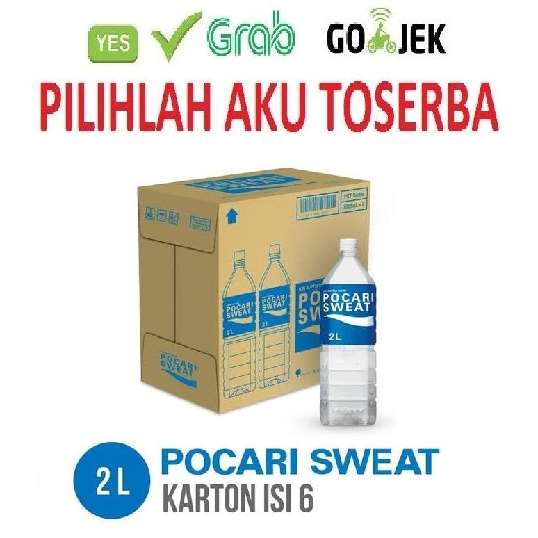 Jual POCARI SWEAT PET 2 liter / 2000 ml - ( HARGA 1 DUS ISI 6 BOTOL ...