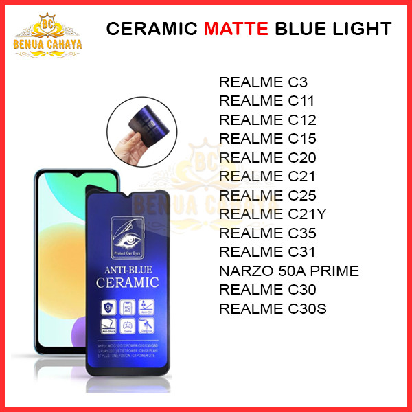 Jual ANTI GORES CERAMIC BLUE -REALME C21Y C35 C3 C11 C12 C15 C20 C21 ...