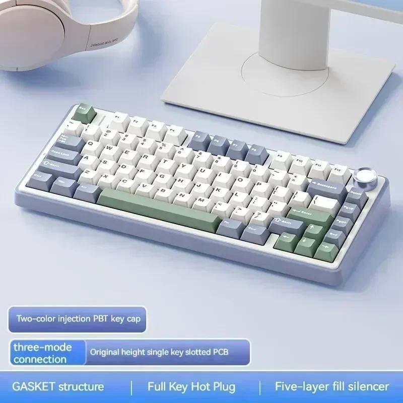 Jual AULA F75 Mechanical Keyboard 3 Mode Wireless Bluetooth ...