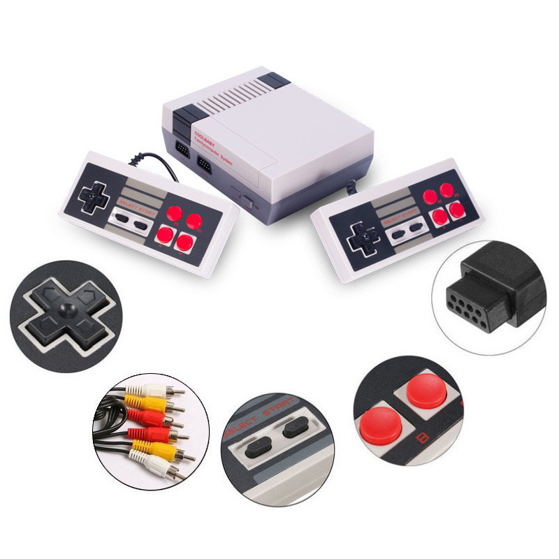 Jual Nes Video Game Retro Game Console Classic Built-in 620 Games 8-Bit ...