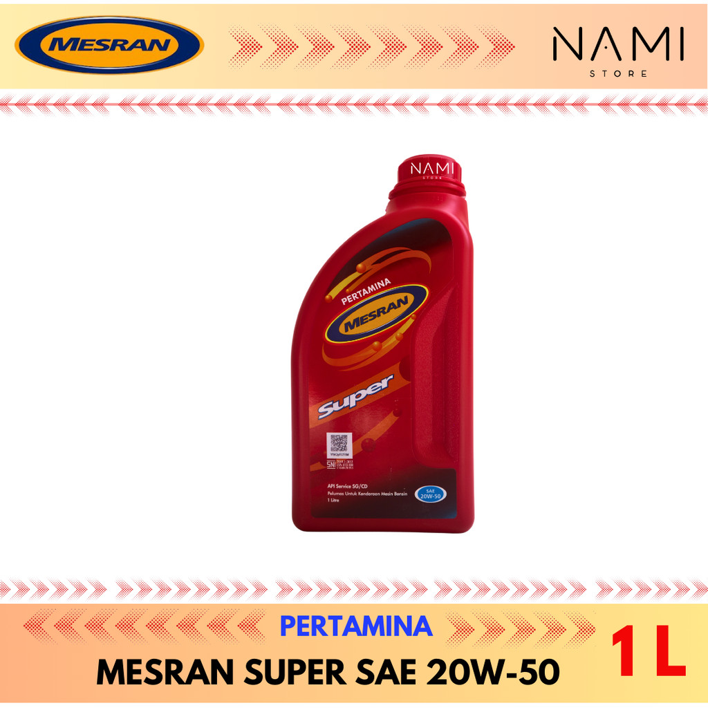 Jual *PERTAMINA MESRAN SUPER 20W-50 (1L)* Oli Pelumas Mesin Kendaraan Bensin – Original | Shopee ...
