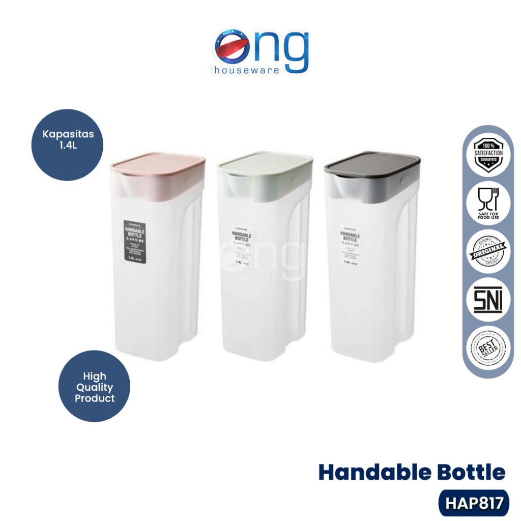 Jual LocknLock Botol Air Minum Handable Bottle 1.4 L 1.4L HAP817 HAP ...