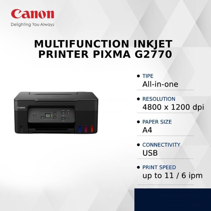Jual Printer Canon Pixma G2770 Print Scan Copy - Printer Canon G2770 ...