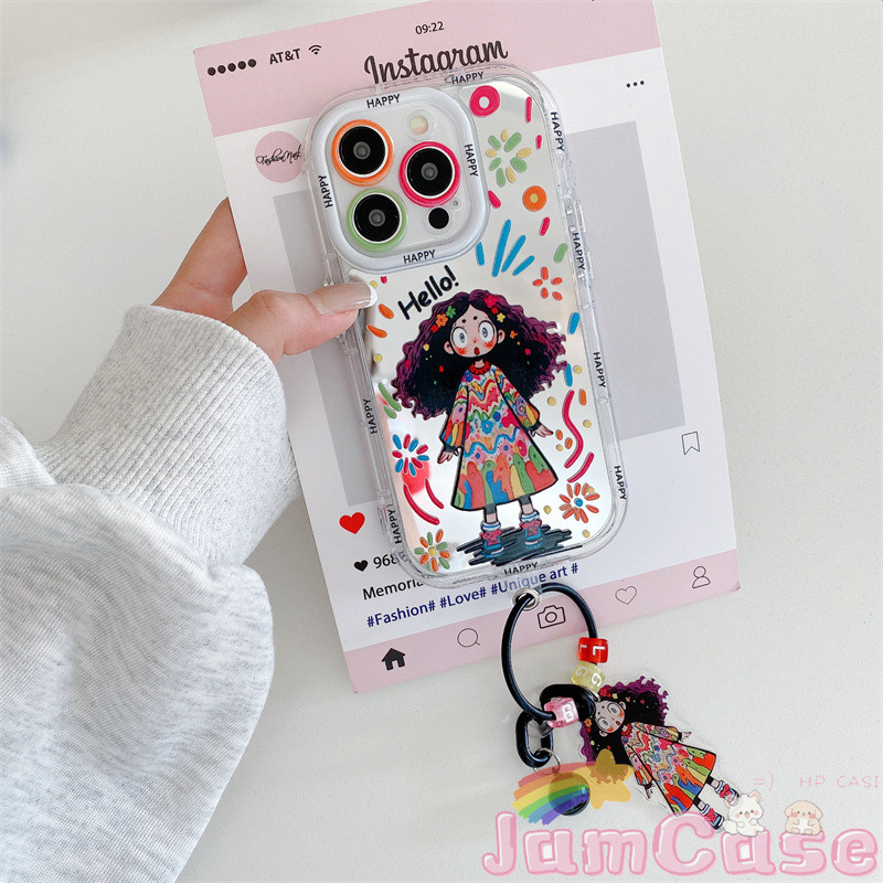 Jual 【Jam Case】case iPhone 15 Gadis kecil kartun Casing ponsel cocok ...