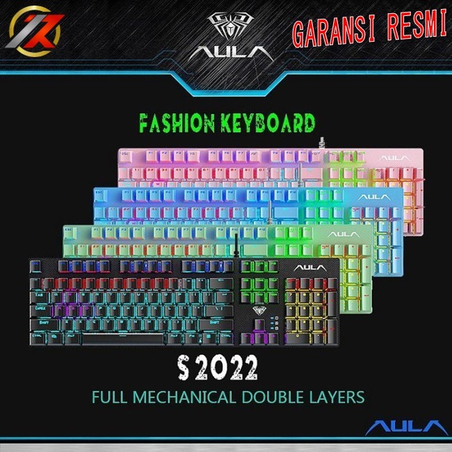 Jual AULA S2022 RGB Gaming Mechanical Keyboard | Shopee Indonesia