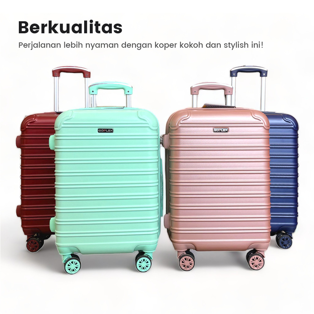 Jual [Clearance] Koper Kabin & Bagasi Fiber 18 Inch 20 Inch 22 Inch 24 ...