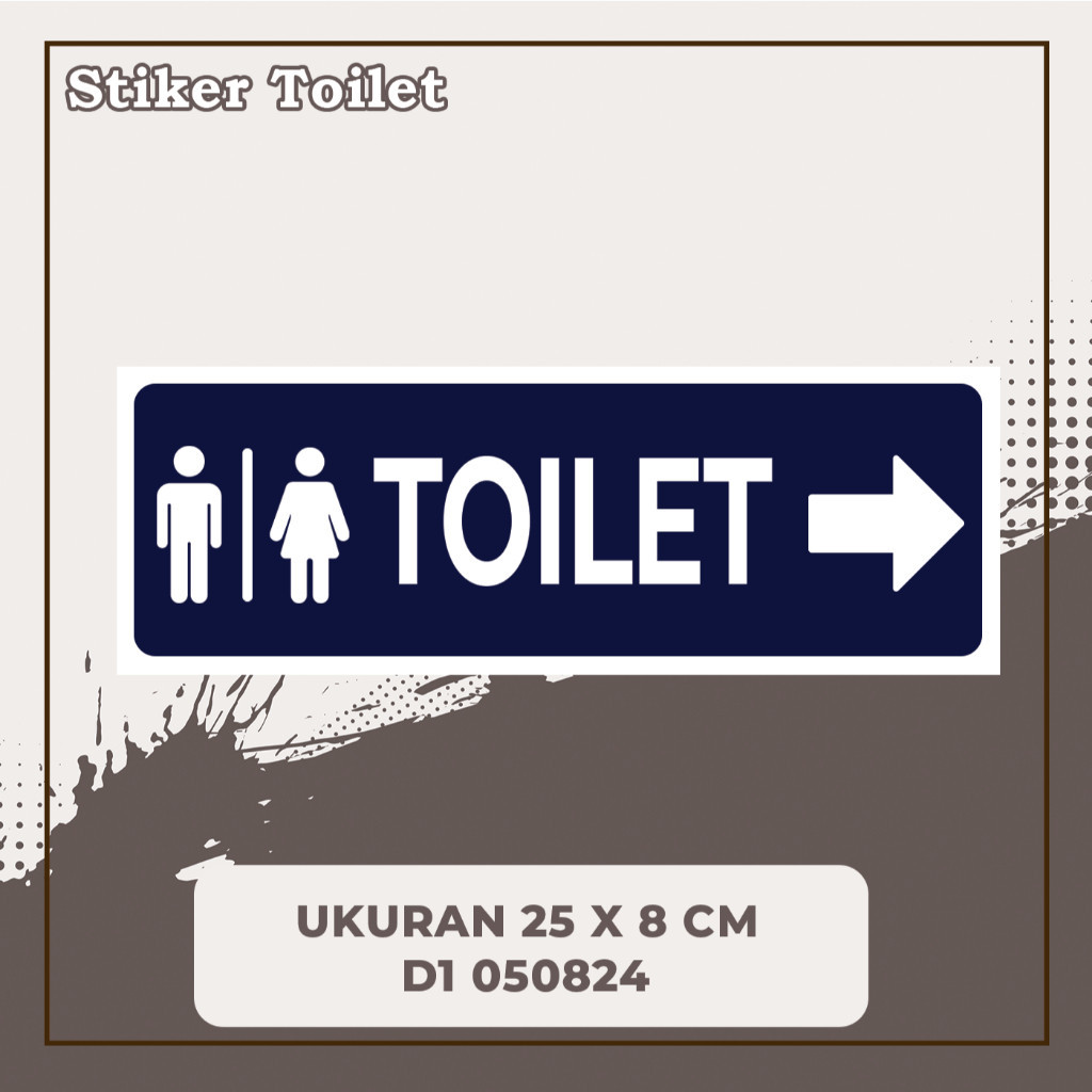 Jual Stiker Toilet / Stiker Penunjuk Toilet Kanan multi Sticker ...