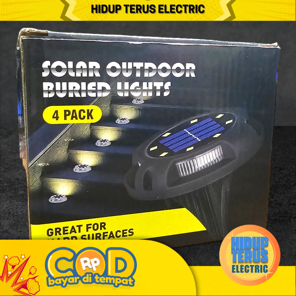 Jual LAMPU TAMAN SOLAR PANEL CAHAYA PUTIH & BIRU DEKORASI LED TAMAN ...