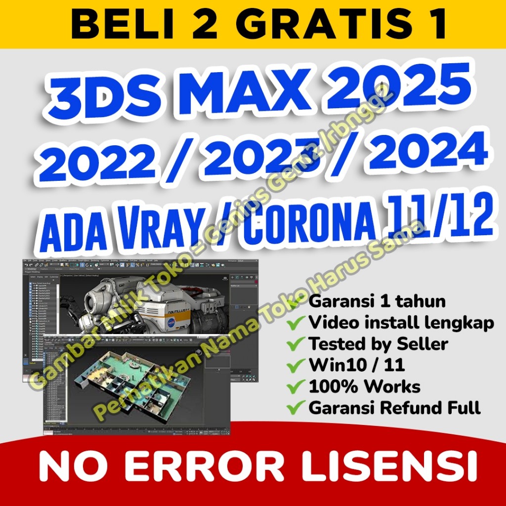 Jual 3dsMax 2025 2024 2023 Full WIN | Shopee Indonesia