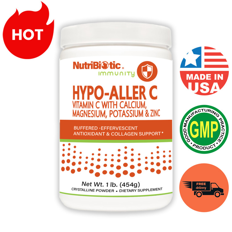 Jual NutriBiotic, Hypo-Aller C Vitamin C with Calcium, Magnesium ...