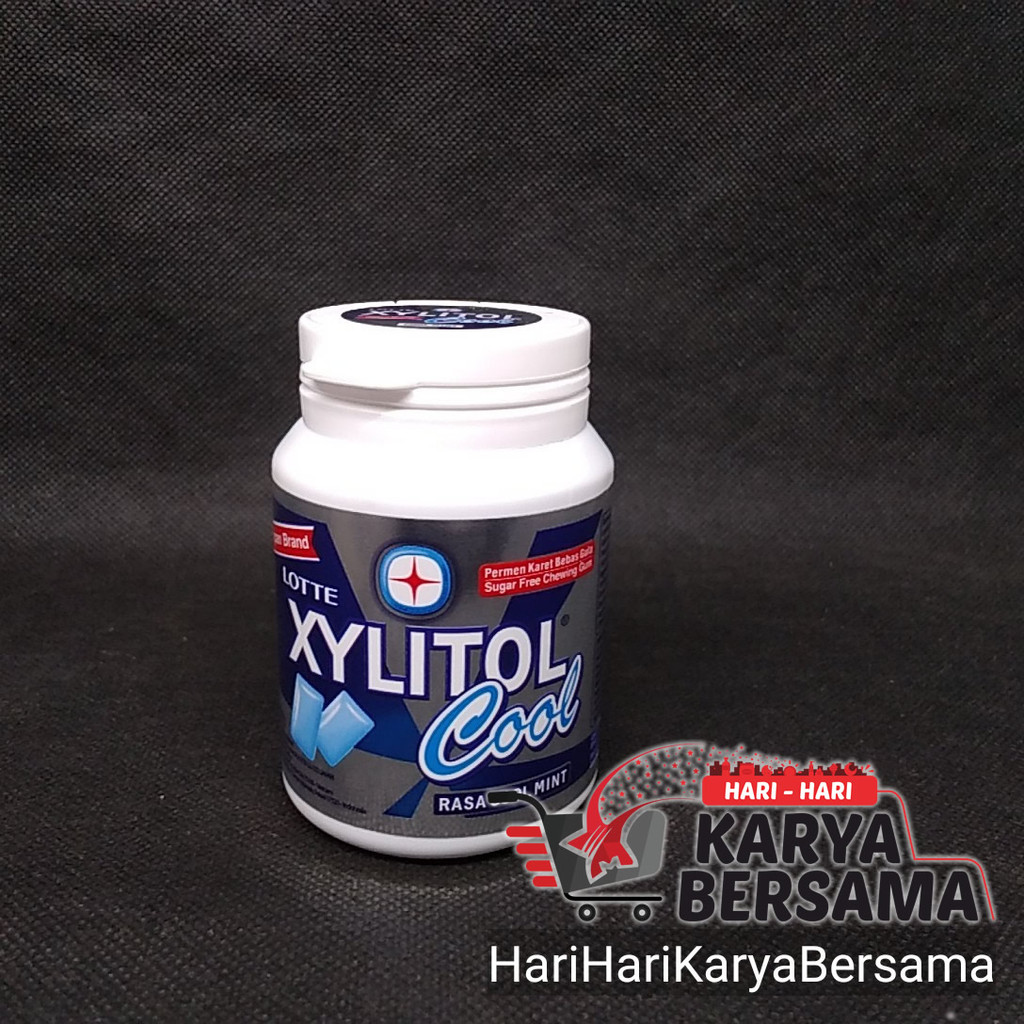 Jual PERMEN KARET LOTTE XYLITOL COOL MINT 55GR | Shopee Indonesia