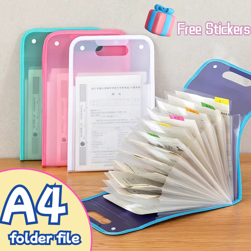 Jual 13 Pocket File Folders File Bag Tas File Akordeon Tas File Handle ...