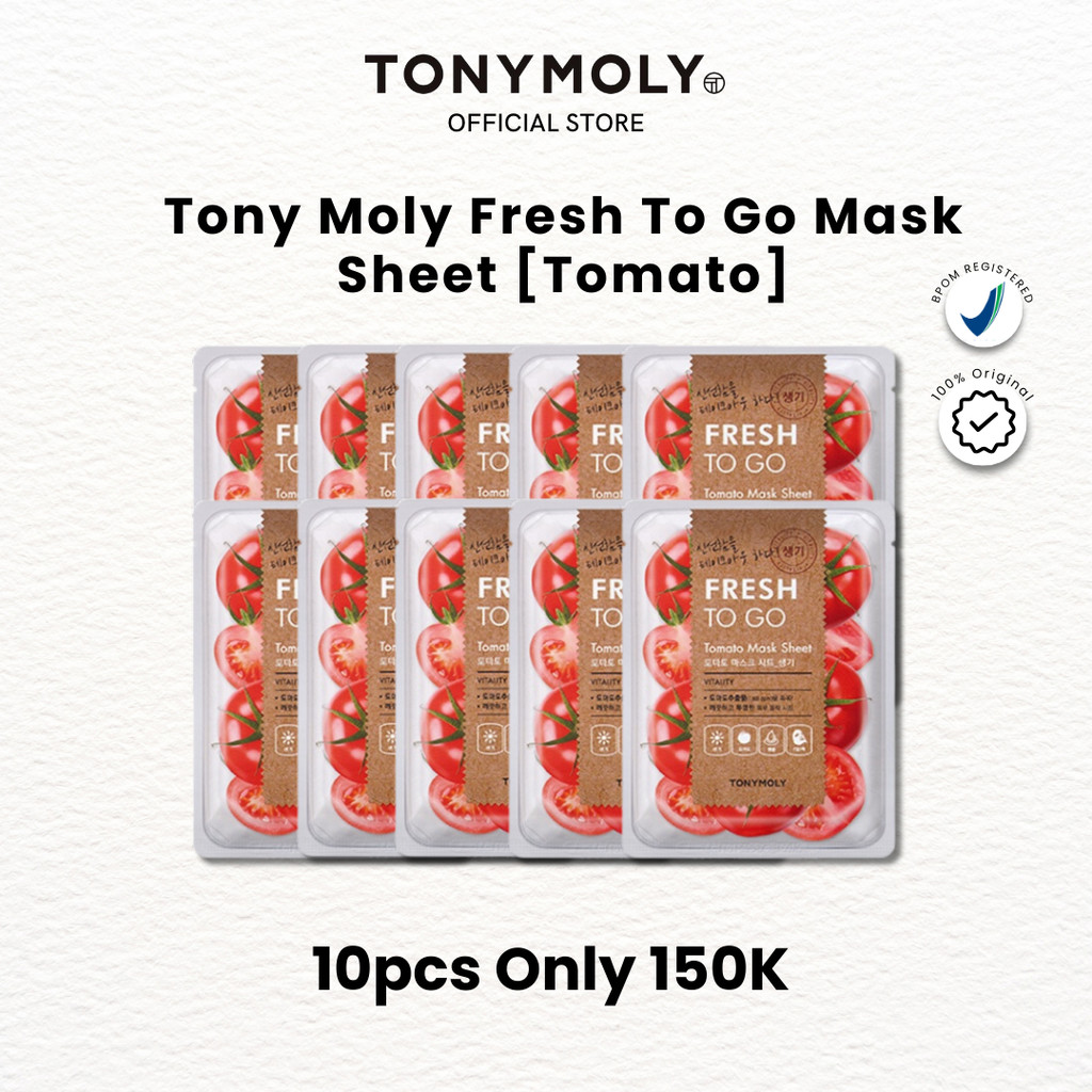 Jual [BUNDLE 10] Tony Moly Fresh To Go Mask Sheet [Tomato] | Shopee ...