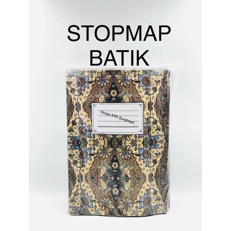 Jual ( StaLand ) / ( DAPAT 50 LEMBAR ) STOPMAP BATIK / Stop Map Motif Gambar BATIK Folio F4 ...