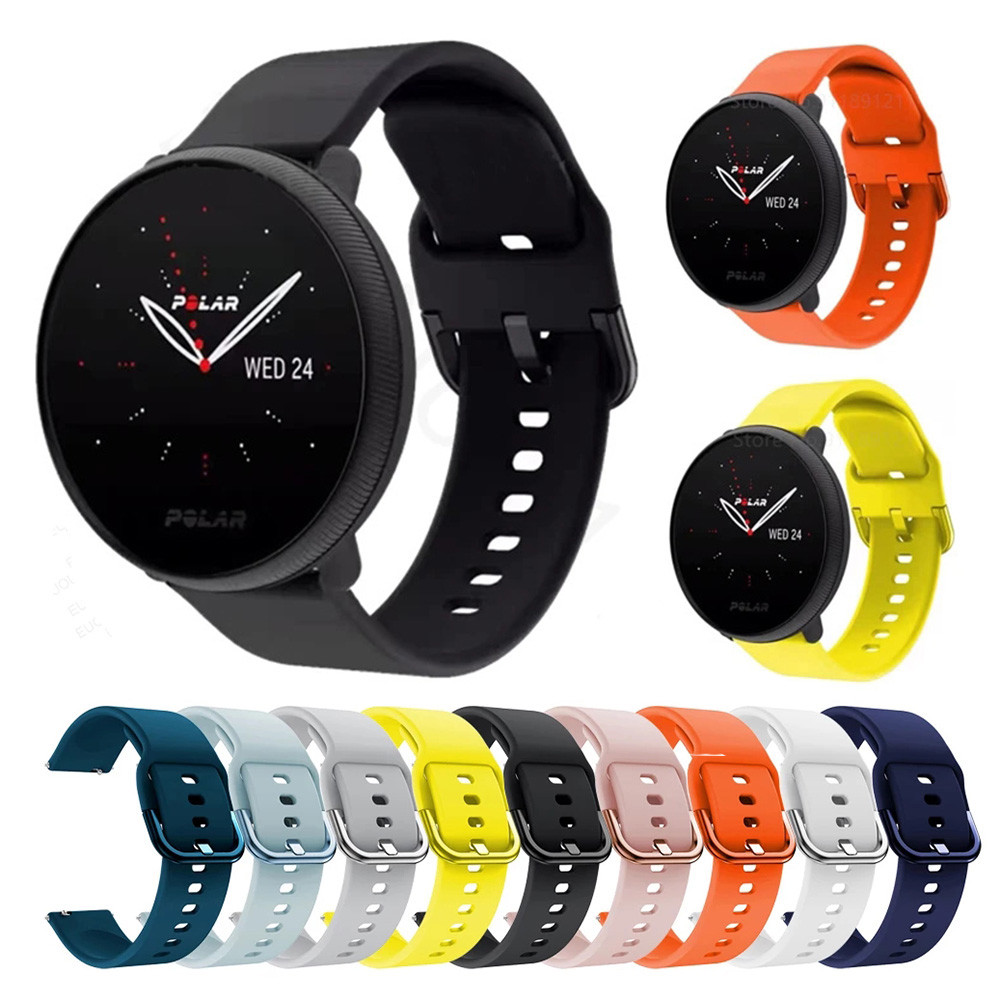 Jual 20mm 22mm Silicone Strap For Polar Unite/Ignite 2/Grit X/Vantage M ...