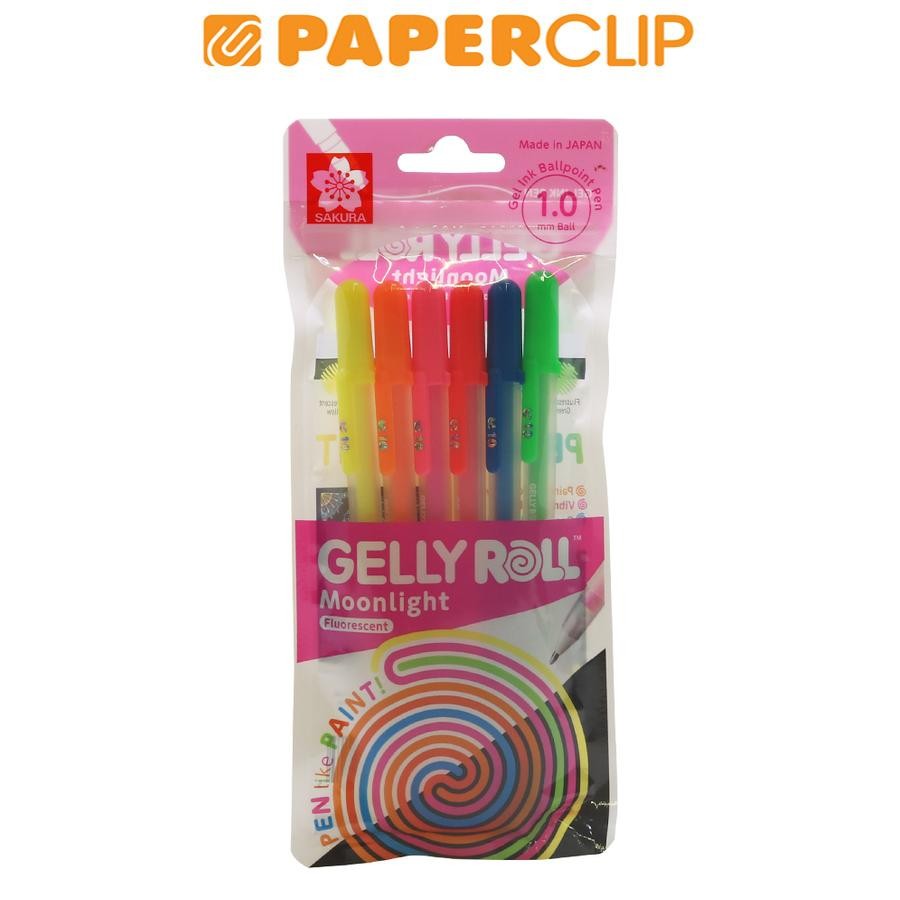 Jual PULPEN / PEN SAKURA GELLY ROLL MOONLIGHT XPGB10-ML6A FLUORESCENT ...