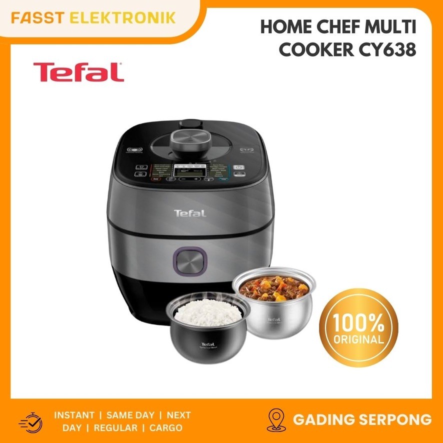 Jual TEFAL Home Chef Electric Multi Pressure Cooker CY638 Presto ...
