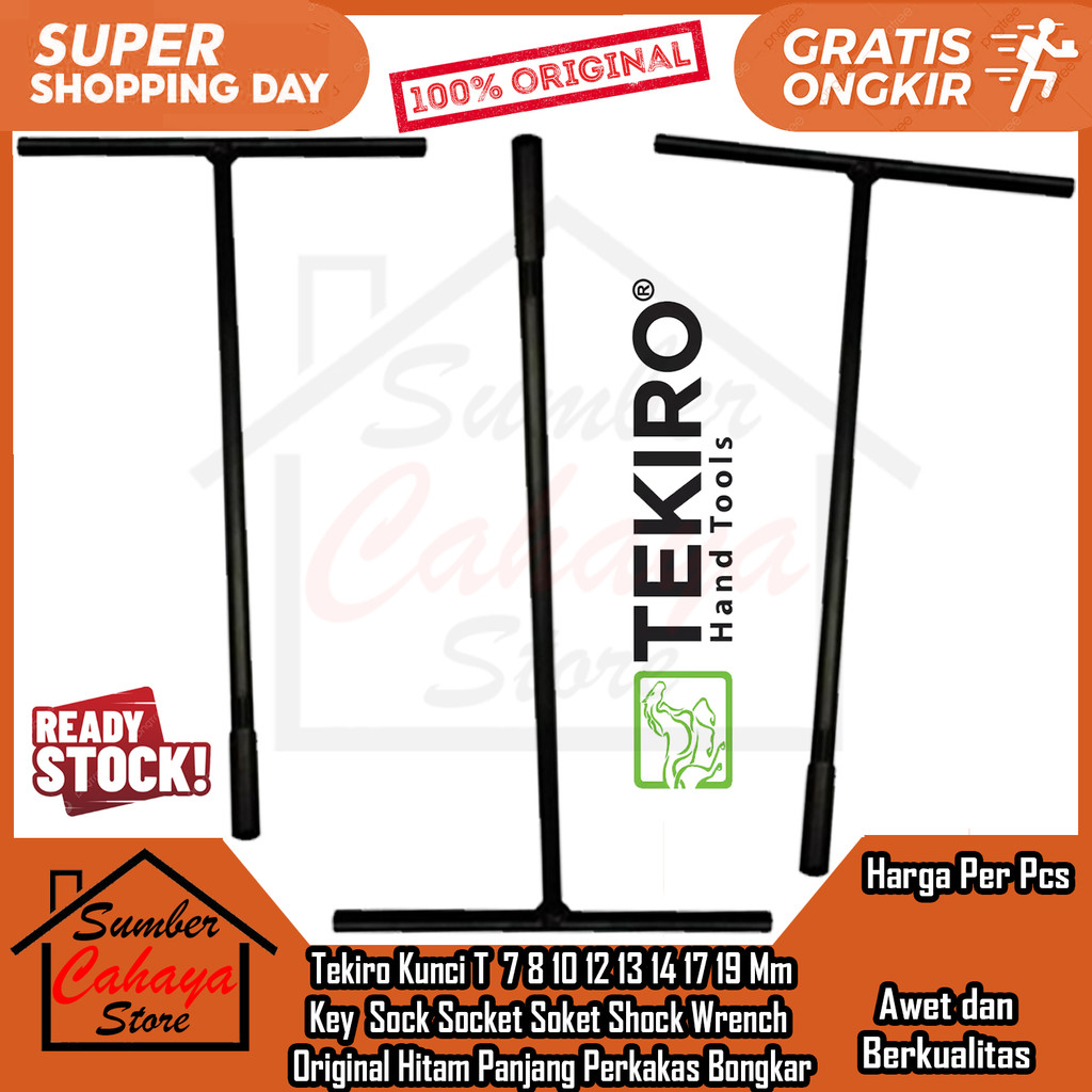 Jual Tekiro Kunci Key T 7 8 10 12 13 14 17 19 Mm Milimeter Sock Sok Socket Soket Shock Wrench ...