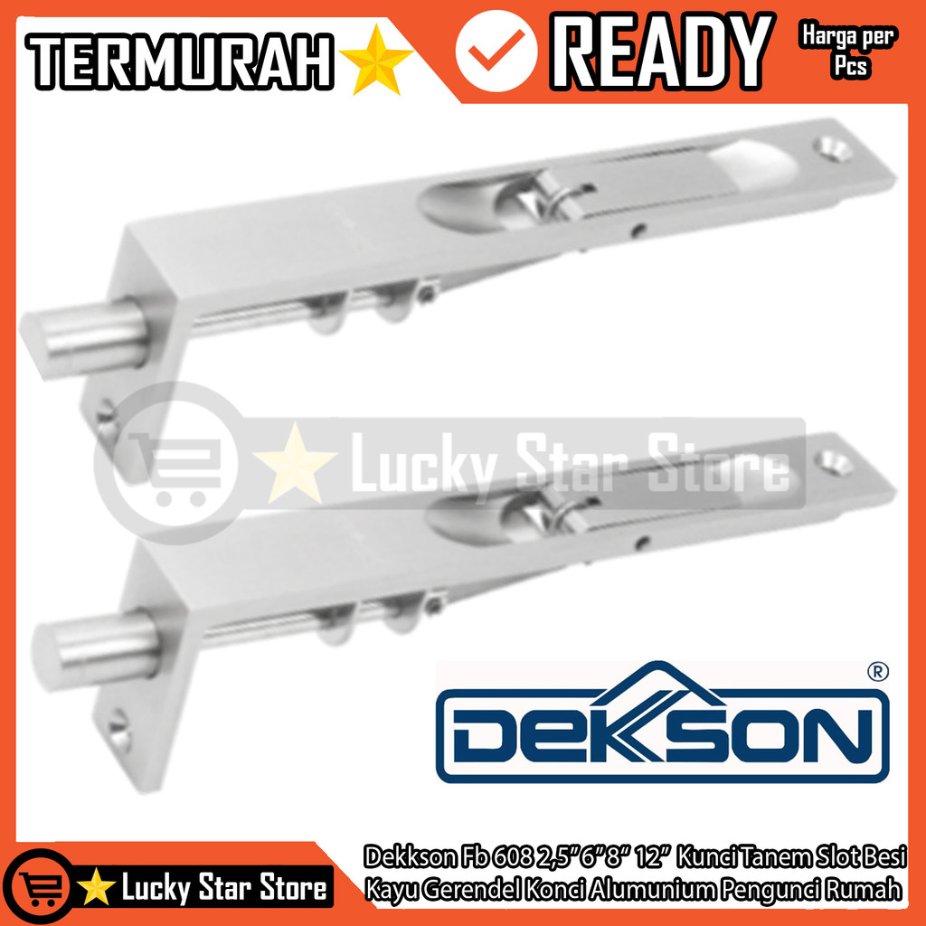 Jual Dekkson Fb 608 2,5” 6” 8“ 12” Flush Bolt Plate Grendel Tanam Pintu ...