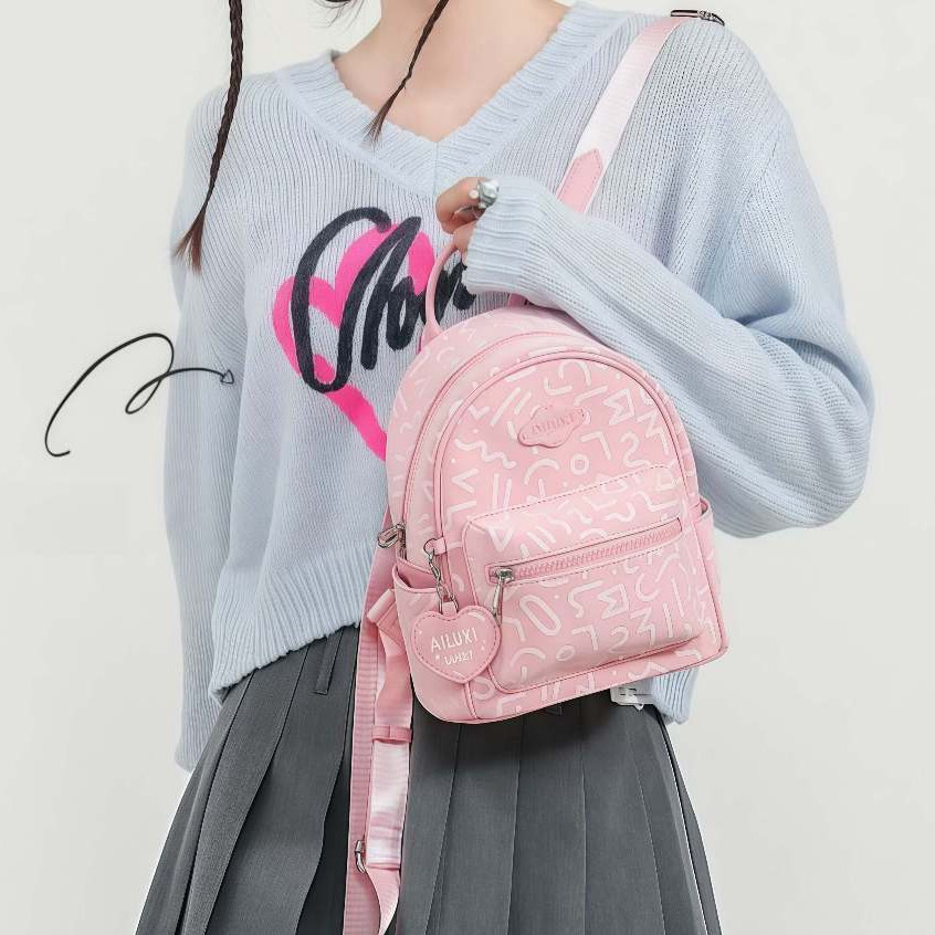 Jual (Ready)Ransel Mini Baru Tas Ransel Kecil Kulit Wanita Sintetis ...