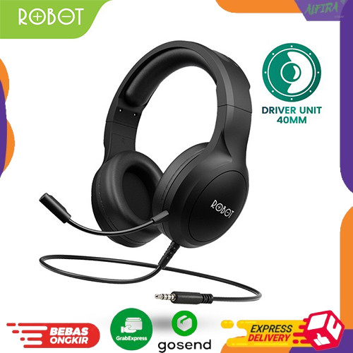 Jual ROBOT RH-P20 Headphone Headset 3,5mm Jack Earphone Garansi Resmi ...