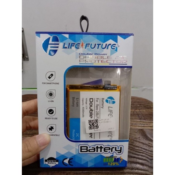 Jual Baterai LIFE FUTURE RENO 2 / BLP-735 BLP735 LF DOUBLE POWER ...