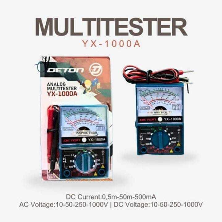 Jual Multitester Elektrik Analog YX-1000 Deton Multimeter Elektrik ...