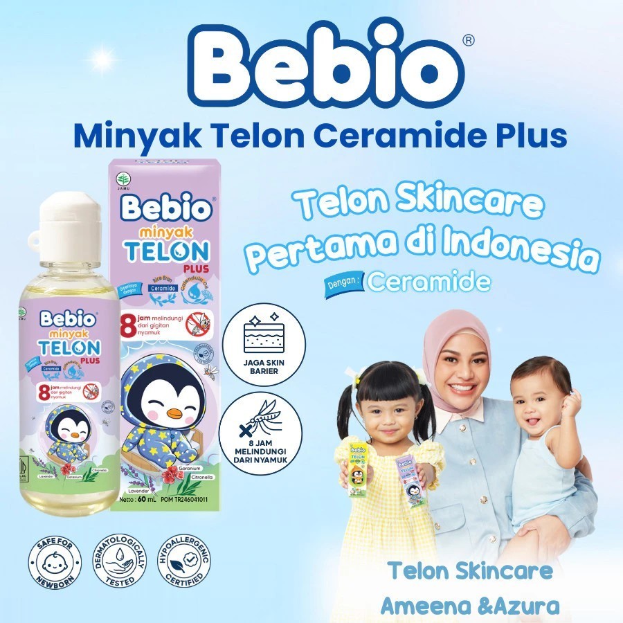Jual BEBIO Minyak Telon PLUS Ceramide & Celandula 60ml | Shopee Indonesia