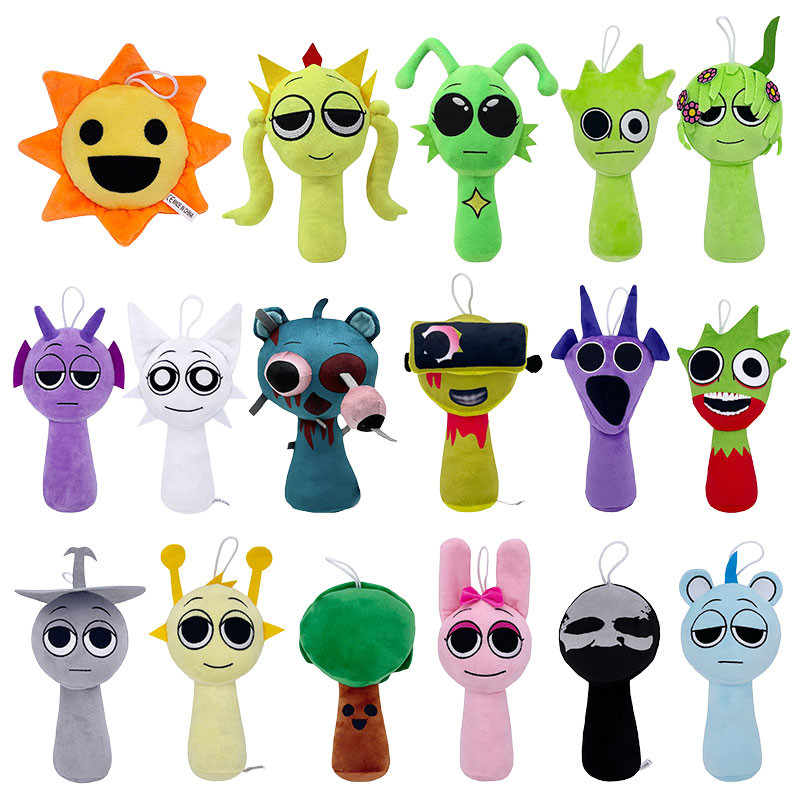 Jual 34 Styles Sprunki Plush Rhythm Box New Game Peripheral Plush Toy ...