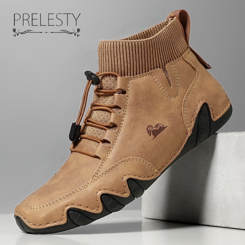 Jual Premium Fashion High Cut Sepatu Boots Pria Keren Murah Kerja ...