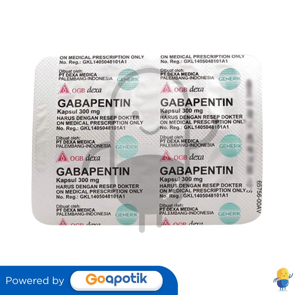 Jual Gabapentin Ogb Dexa Medica 300 Mg Strip 10 Kapsul / Epilepsi ...