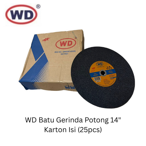 Jual WD Batu Gerinda Potong 14inch / Cutting Wheel WD 14" Karton Isi ...