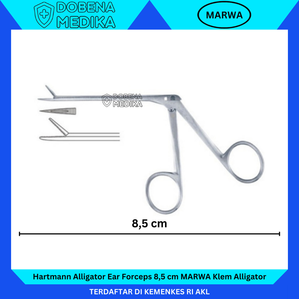 Jual Marwa Klem Medis Alligator Hartmann IUD Removal 8,5 cm | Shopee ...