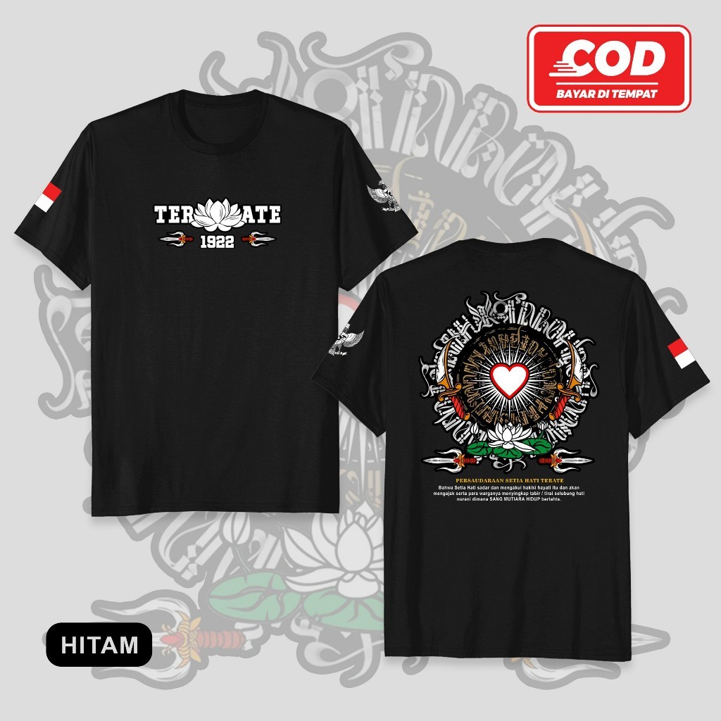 Jual Kaos distro motif PSHT LINGKAR Viral terbaru baju PSHT 1922 TERATE ...