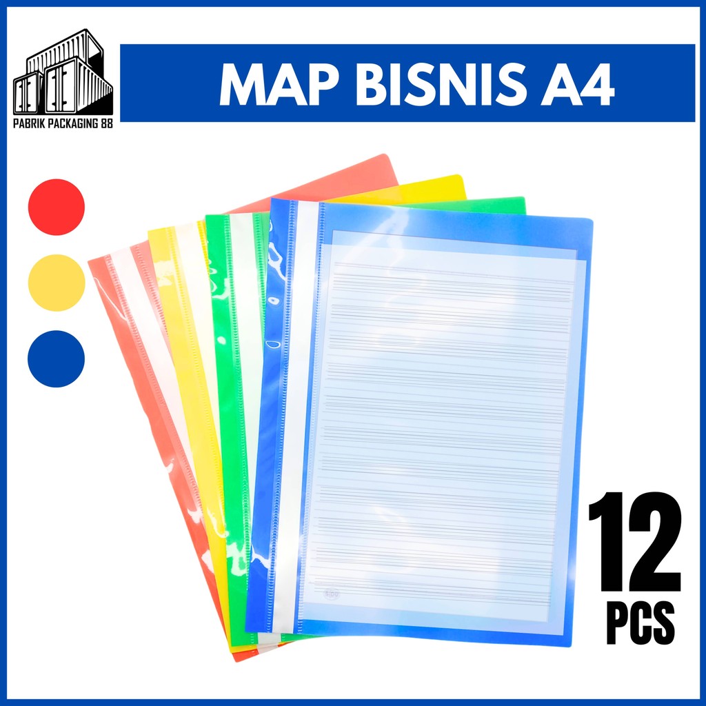 Jual 12 PCS Map Bisnis A4 Folio Map Bussiness Folder File Snelchecter Map Dokumen Plastik Bukan ...