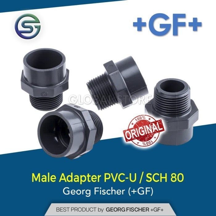 Jual MALE ADAPTER (SxMPT) PVC SCH80 Semua Ukuran / SOCK DRAT LUAR PVCU ...