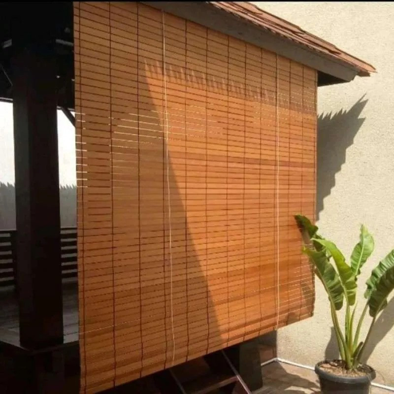 Jual TIRAI BAMBU KREY BAMBU KREY OUTDOOR SEMUA UKURAN SUDAH LENGKAP TALI PENGGULUNG DAN RING ...